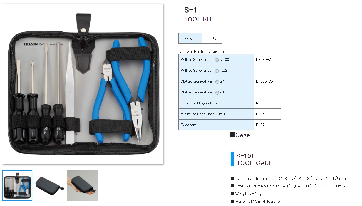 Ichiban Precision Sdn Bhd - Hozan - HOZAN TOOL KIT